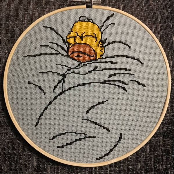 Funny Cross Stitch Pattern, the Simpsons, Easy Counted Crossstitch ...