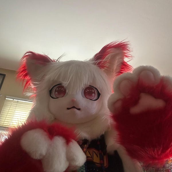 Fursuit Mask Sheep Play, Halloween Kigurumi Goat Fursuit Head Cosplay ...