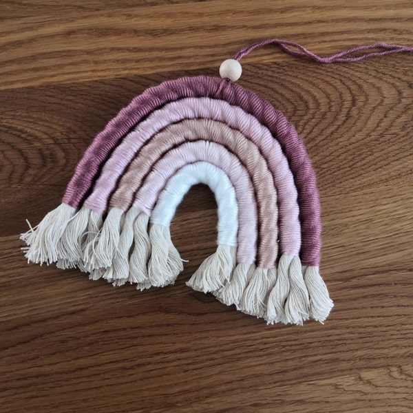 DIY Macrame Rainbow Kit, Baby Room Decoration, Rainbow, Macrame Wall ...