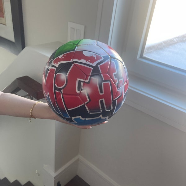 Personalized Soccer Ball: Graffiti Name Art With Free Display Stand - Etsy