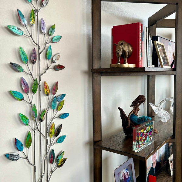 Metal Tree Sculpture, Metal Wall Art, Handmade, Welded, Hand Painted ...
