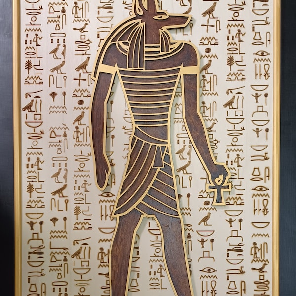Anubis Laser Cutting and Engraving File. Anubis SVG File. Anubis and ...