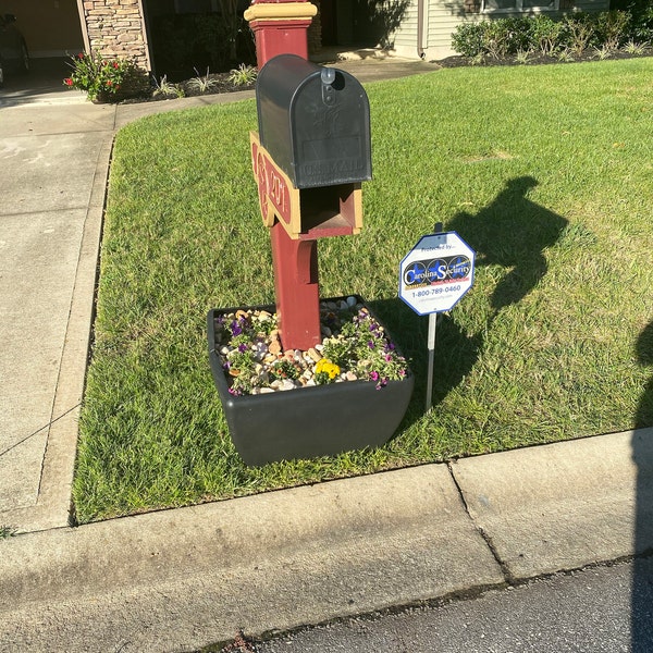 Snappot® Mailbox Planter Box - Resin Planter Extra Large Flower Pot ...