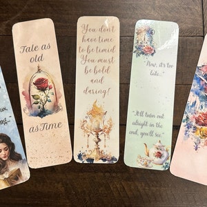 Tale as Old as Time Bookmarks L Fairytale Bookmarks - Etsy
