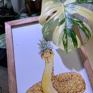 Pineapple Snake Print - Etsy