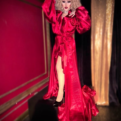 Large Collar Reveal Coat Drag Burlesque - Etsy