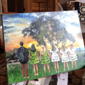 Custom Art Commission Commissioned Portrait Painting Custom - Etsy