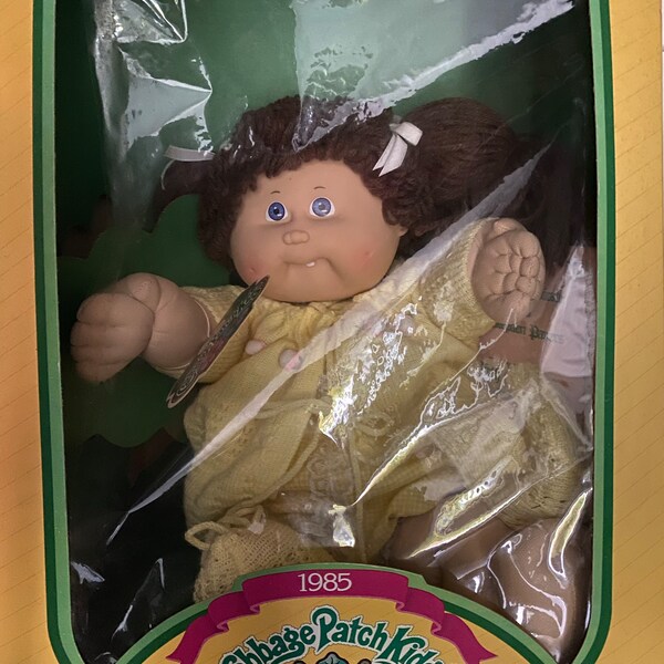 Cabbage Patch Kids Doll Girl Blonde Hair 1985 Vintage LIKE NEW Pacifier ...