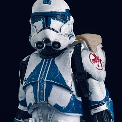 1/12 501st 'kix' Clone Trooper Waterslide Decal Sheet Star Wars Black ...