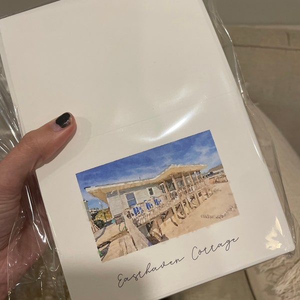 Family Note Card - Folded - Personalized Family Note Cards - Watercolor ...