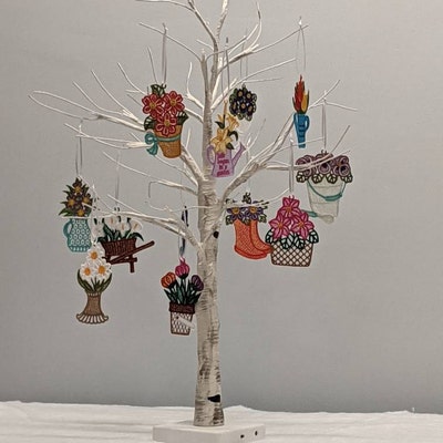 FSL Spring Garden Free Standing Lace Ornaments Machine Embroidery ...