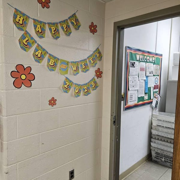 Lab Week 2025 Wall Banner, Mystery Machine of Diagnostics Themed Banner ...