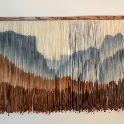 Made to Order Tan and Brown Four Gradient Mountain Dip Dyed - Etsy