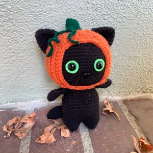 Crochet Halloween Cat Pattern, Crochet Cat Amigurumi Pattern, Crochet ...