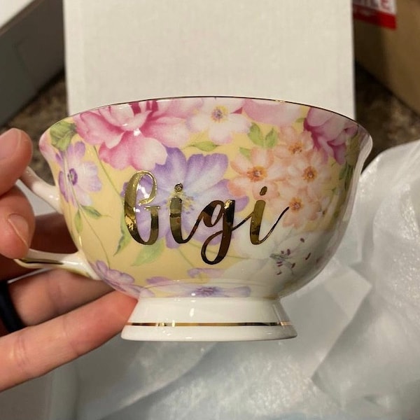 Tea Cup | Personalized Tea Cups | Custom Tea Cup | Tea Lover Gift ...