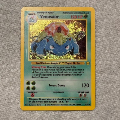 Personalized Custom Pokémon Card - Etsy
