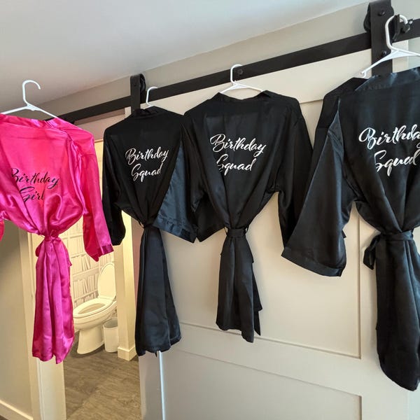 Birthday Girl Robe, Custom Birthday Squad Robes, Birthday Spa Gifts ...