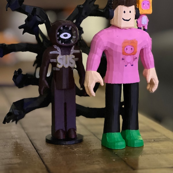 Custom Avatar Figure - Personalized 3D Printed Roblox Character - Etsy
