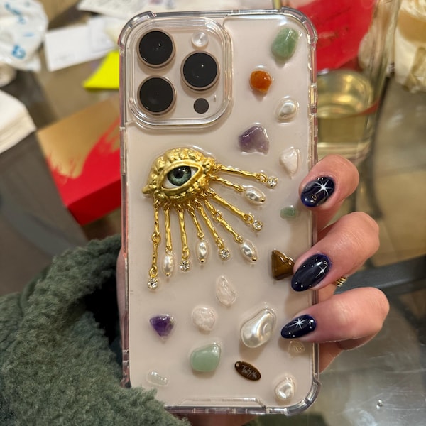 Resin Designer iPhone Case, Aesthetic iPhone Case for iPhone 17 16 15 ...
