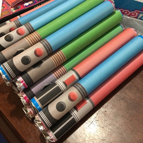 Light Saber Candy Wrappers for Star Wars Party Favors - Etsy
