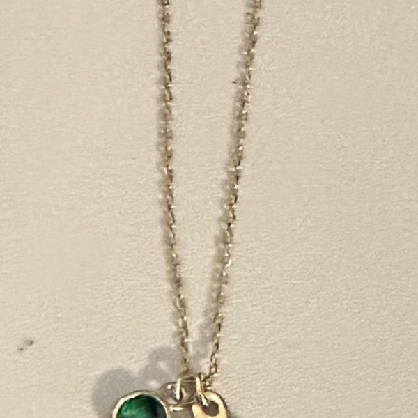 Dainty Heart Outline Necklace With Cross Charm Love and Faith Necklace ...