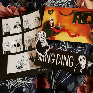 WING DING Button Badges Set of 4 1 | Etsy