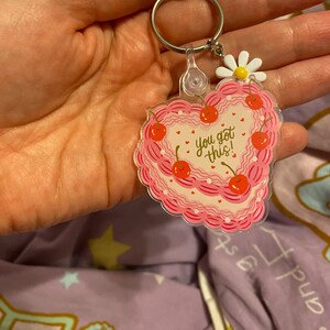 Heart Cake Sticker, Heart Cake Illustration Sticker, Heart Cake, Cake ...