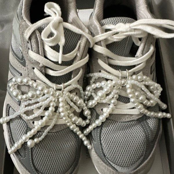 Pearl Tassel Shoe Charms for Sneakers 100% Handmade Custom DIY Sneakers ...