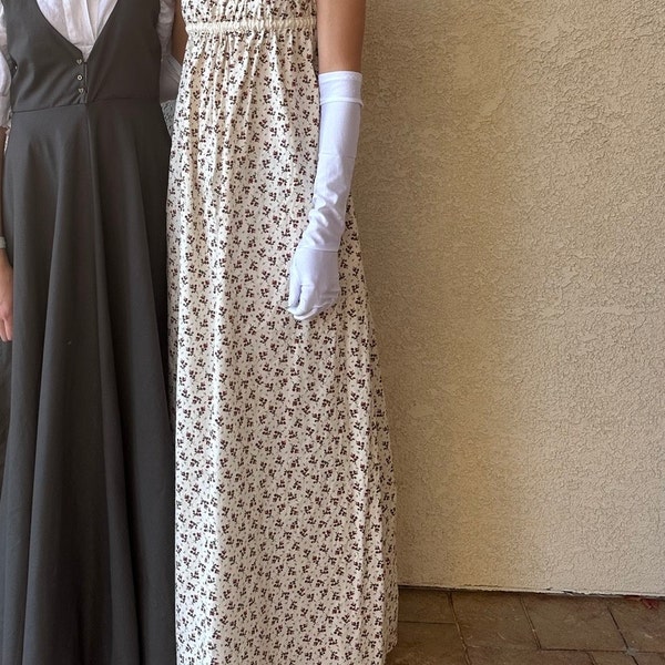 Digital PDF Pattern for Regency Dress - Drawstring Neckline and Waist ...