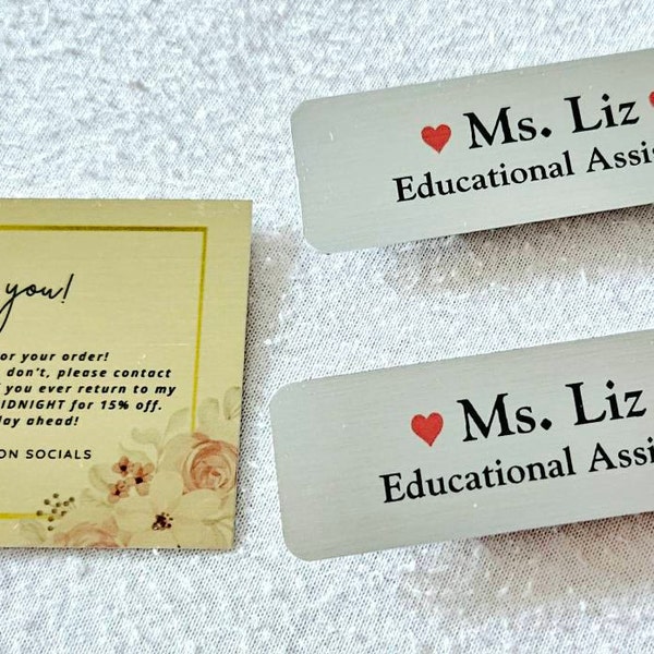 Dental Assistant Name Tags | Name Badges for Work | Personalized Name ...