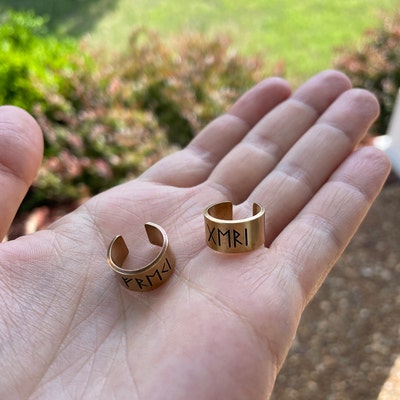 Viking Ear Cuff Custom Elder Futhark Runes Viking Beard Bead Viking ...