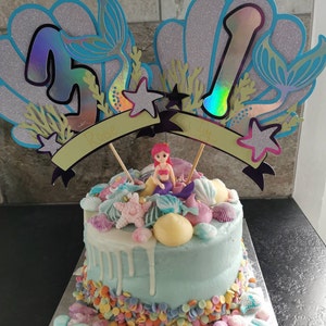 DIY Cake/Cupcake Set Edible Sugar Sea Shells Plumeria and | Etsy