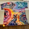 Colorful Geodes Tie Dye T Shirt - Handmade & Customizable - Unique Vibrant Tee Shirt - Etsy