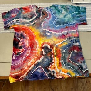 Mandala Geode Tie Dye Custom Made-to-order Tee Shirt - Etsy