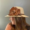 Leather Flower Hat Band, Hats Women - Etsy