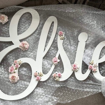 Large Name Sign, Large Name Sign for Nursery, Large Wall Art, Large ...