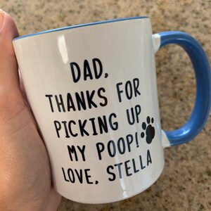 Thanks For Picking Up My Poop Dog Dad Gift Personalized Gift | Etsy
