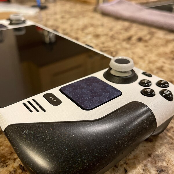 Touchprotect® Trackpad Skin for Steam Deck. White Carbon Fiber for Your ...