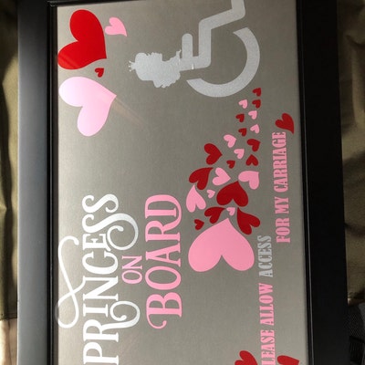 Princess on Board SVG/DXF Cut File Instant Download - Etsy Canada