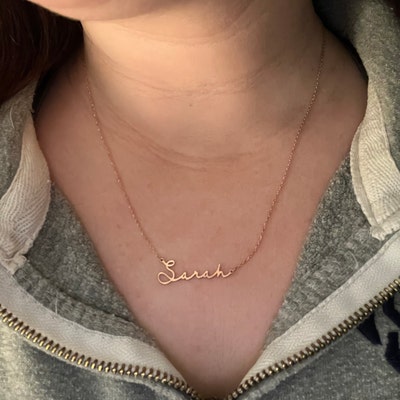 Personalized Signature Necklace Custom Name Necklace - Etsy