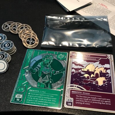 Credit/advance Set. Netrunner Compatible Fan-made cyberpunk / Techy ...
