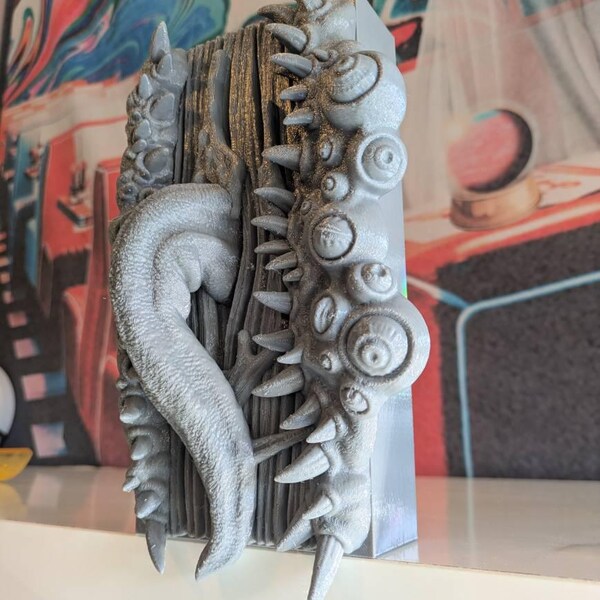 Mimic Book Nook - Fantasy Book Shelf Decor - Book Lovers Gift - Horror ...