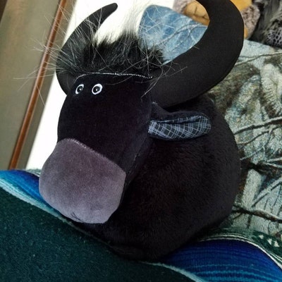Buffalo Plush, Funny Soft Bull Toy, Cute Cow Plushie - Etsy