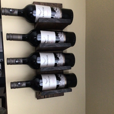 Wall Mounted Wine Rack old Country Style Straight Edges Glass Holder ...