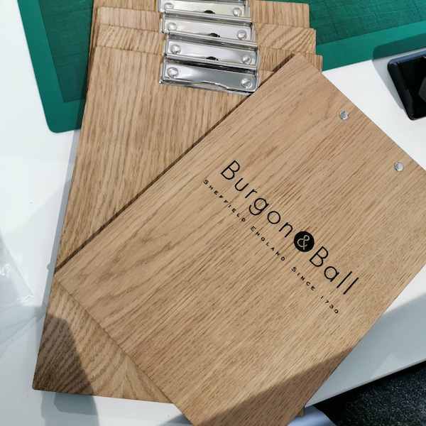 Engraved Wooden Clipboards - Custom Logo, Silver Clip (multi Pack) - Etsy