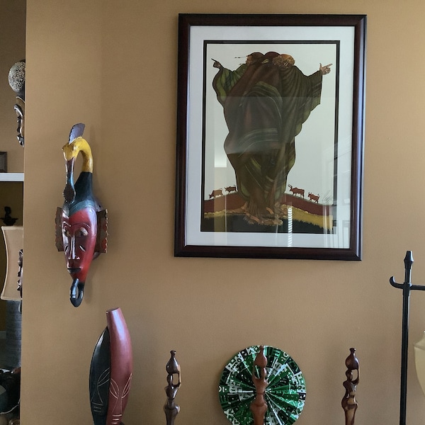 Thinker Peace, Power, Respect, Dignity, Love Poser Framed 43x23 Inches ...