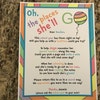 Oh the Places You'll Go Book Instruction Letter for Teachers Sign Book ...