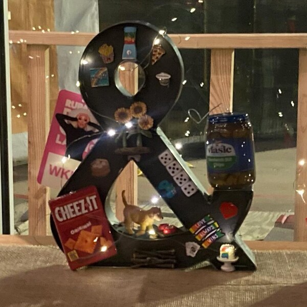 Custom 12" Metal Letters DARTS Sign-darts Metal Letters Wall Sign-12 ...