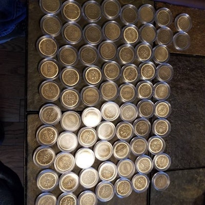 Custom Coin Minting Set Coinage Coin Hand Stamped Coins Custom Souvenir ...