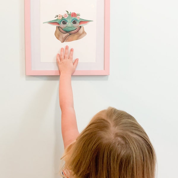 GROGU // STAR WARS // Baby Yoda // the Child // Nursery Art // Wall Art ...